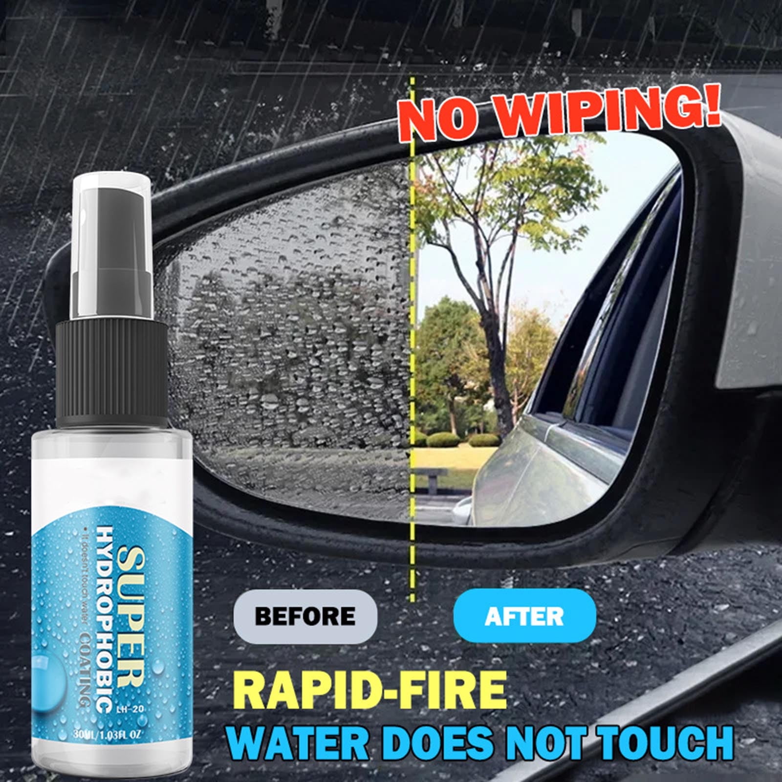 Dadiaei Car Windshield Cleaner, Rain Repellent Spray, Windshield Water ...