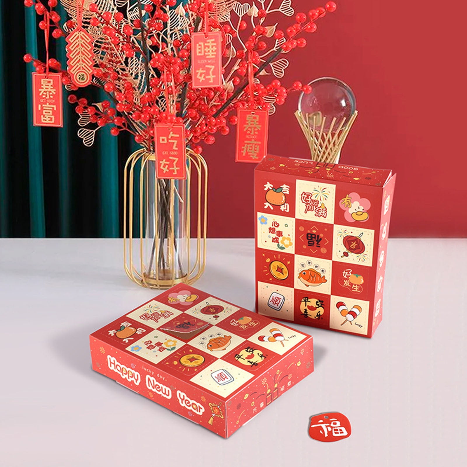 Dadiaei Clearance Funny New Year Hole Box, Happy Empty Poke Box, Candy ...