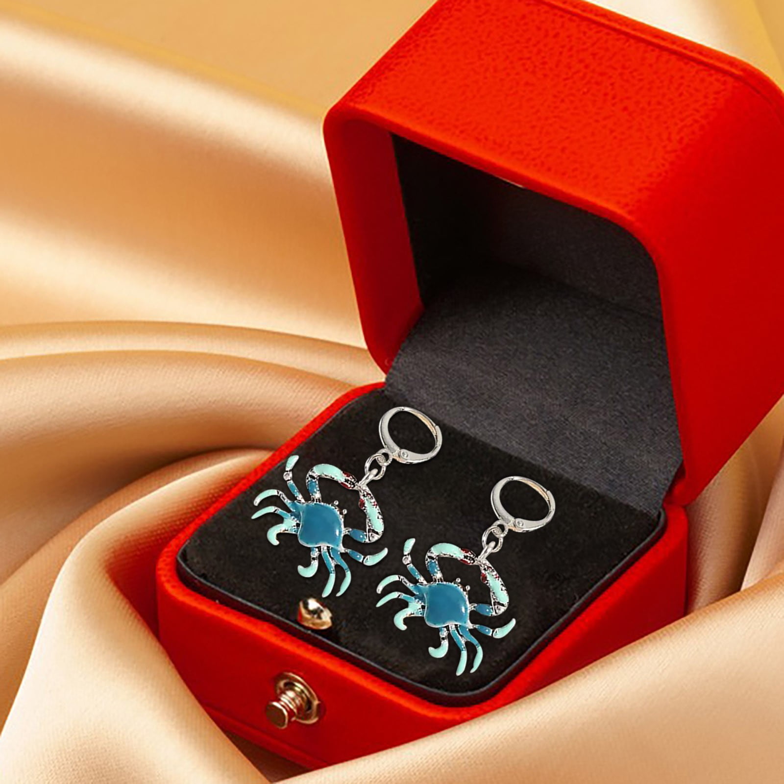 Dadiaei Hawaiian Style Crab Earrings, Tropical Beach Jewelry, Summer ...