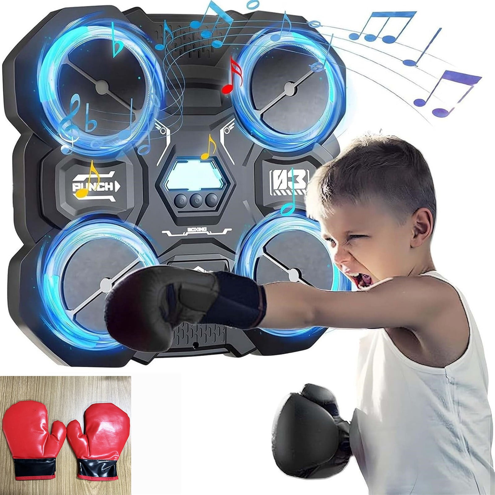 Dadiaei Kids Boxing Game,Interactive Boxing,Wall Boxing Machine - Music ...