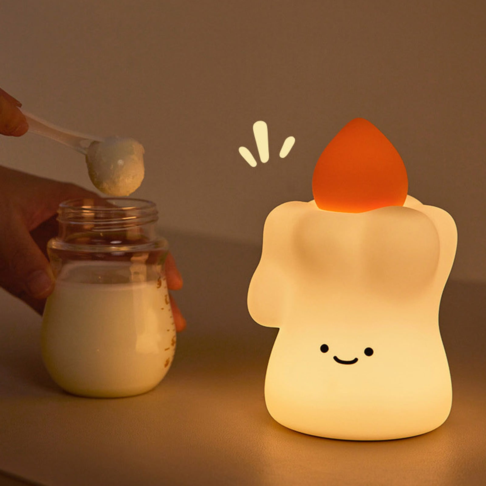 Dadiaei Clearance Rechargeable Night Lamp for Kids, Soft Light Tap ...