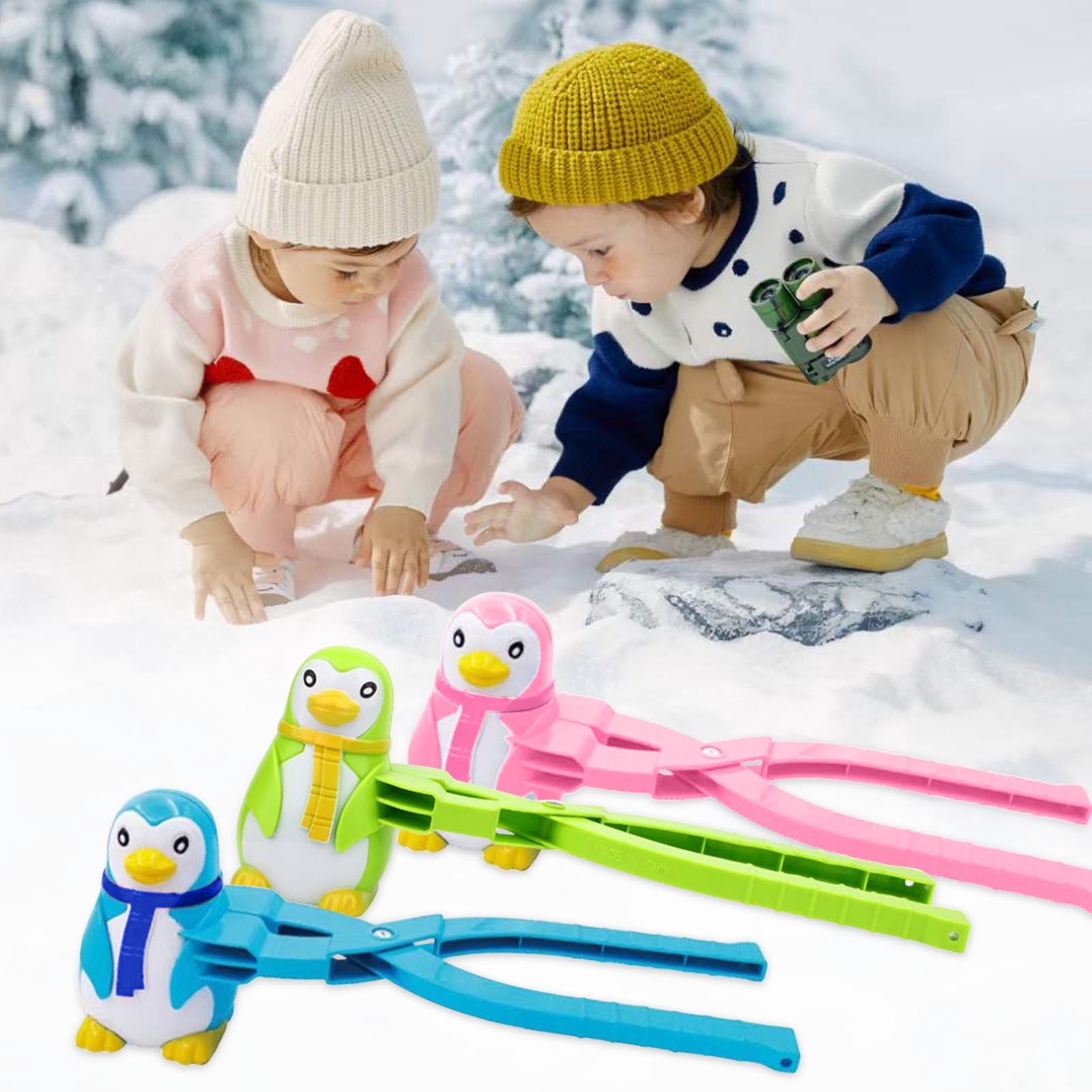 Dadiaei Snowball Clip,Snowball Maker for Kids,Penguin Snowball Clip ...