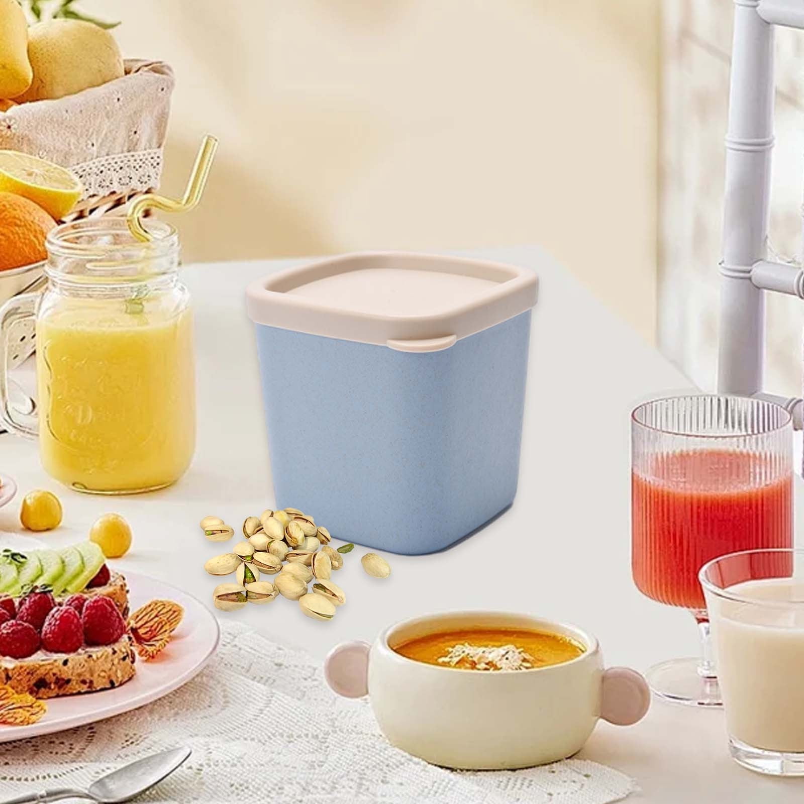 Dadiaei Sweet Treat Ice Cream Tub with Tight-Fitting Silicone Lid ...