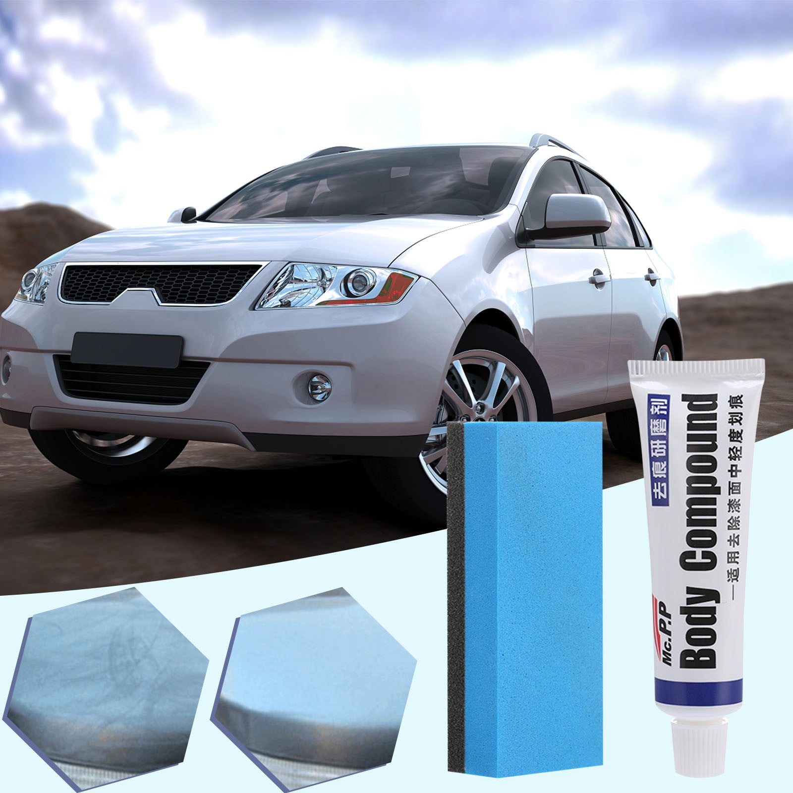 Dadiaei Clearance Upgraded Car Scratch Repair Wax & Paste - Car Scratch ...