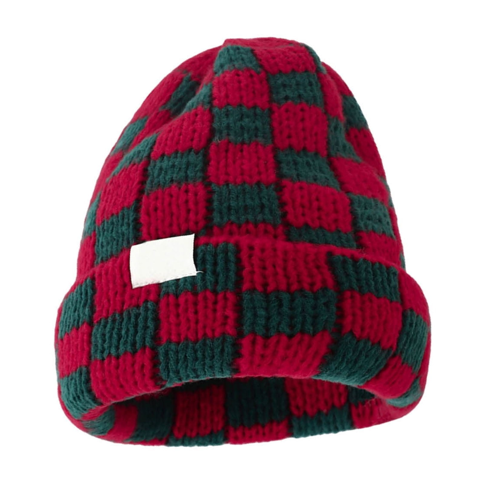 Dadiaei Clearance Winter Knit Hat Beanie for Women Men, Solid Color ...