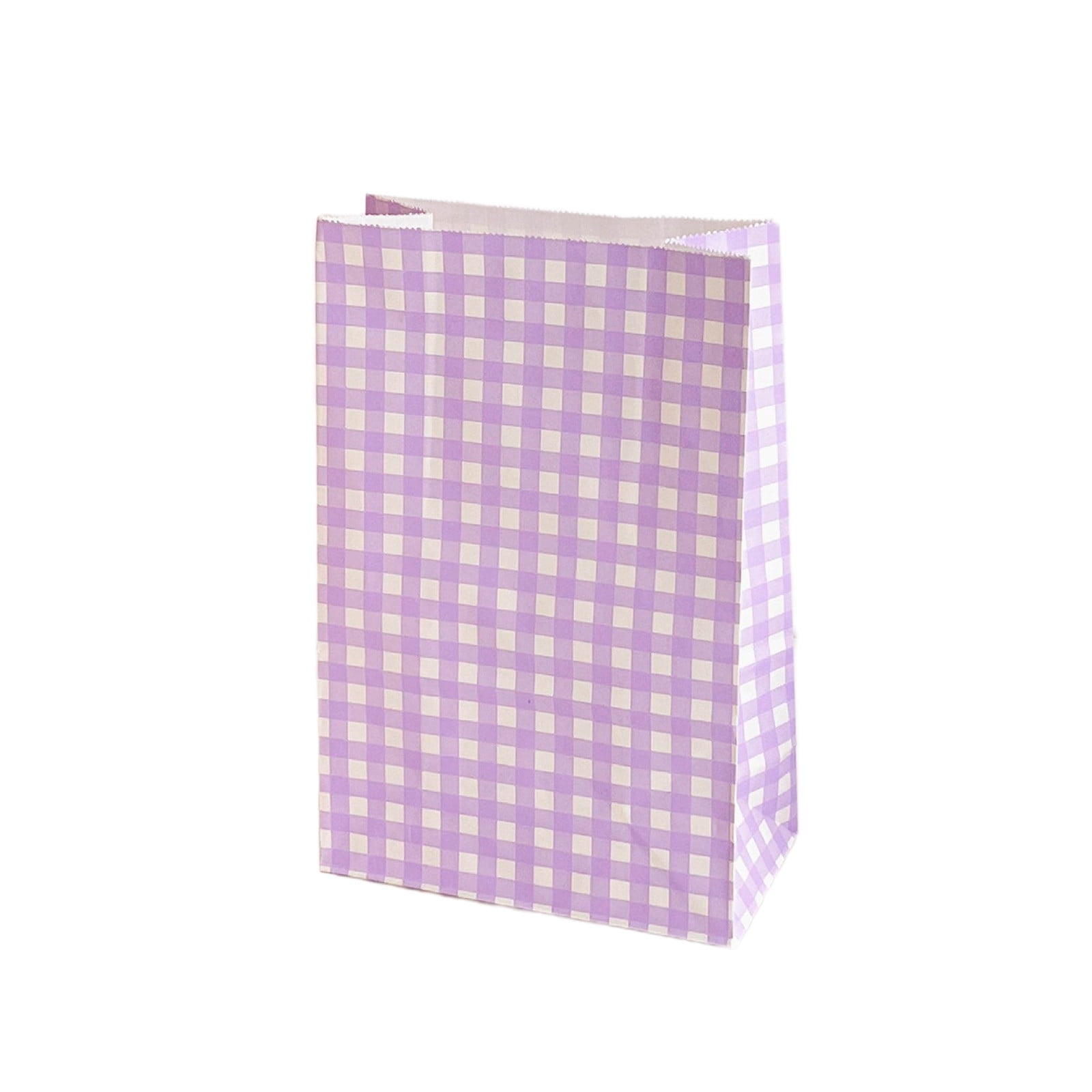 Dadiaei Colorful Plaid Kraft Paper Bag Gift Wrap Small Gift Paper Bag ...