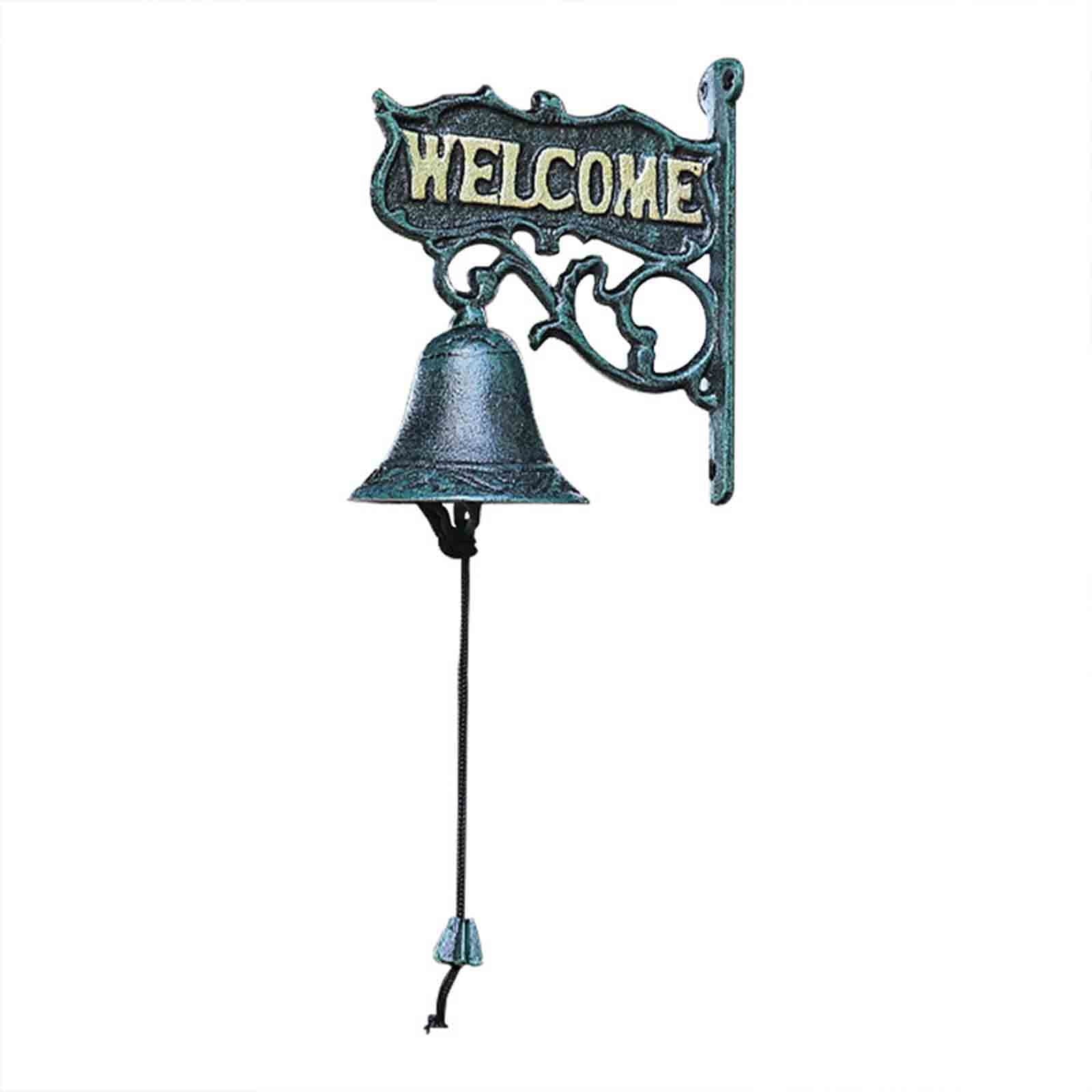 Dadiaei Hand Crank Doorbell Wind Chime Iron Manual Ringer for Garden ...