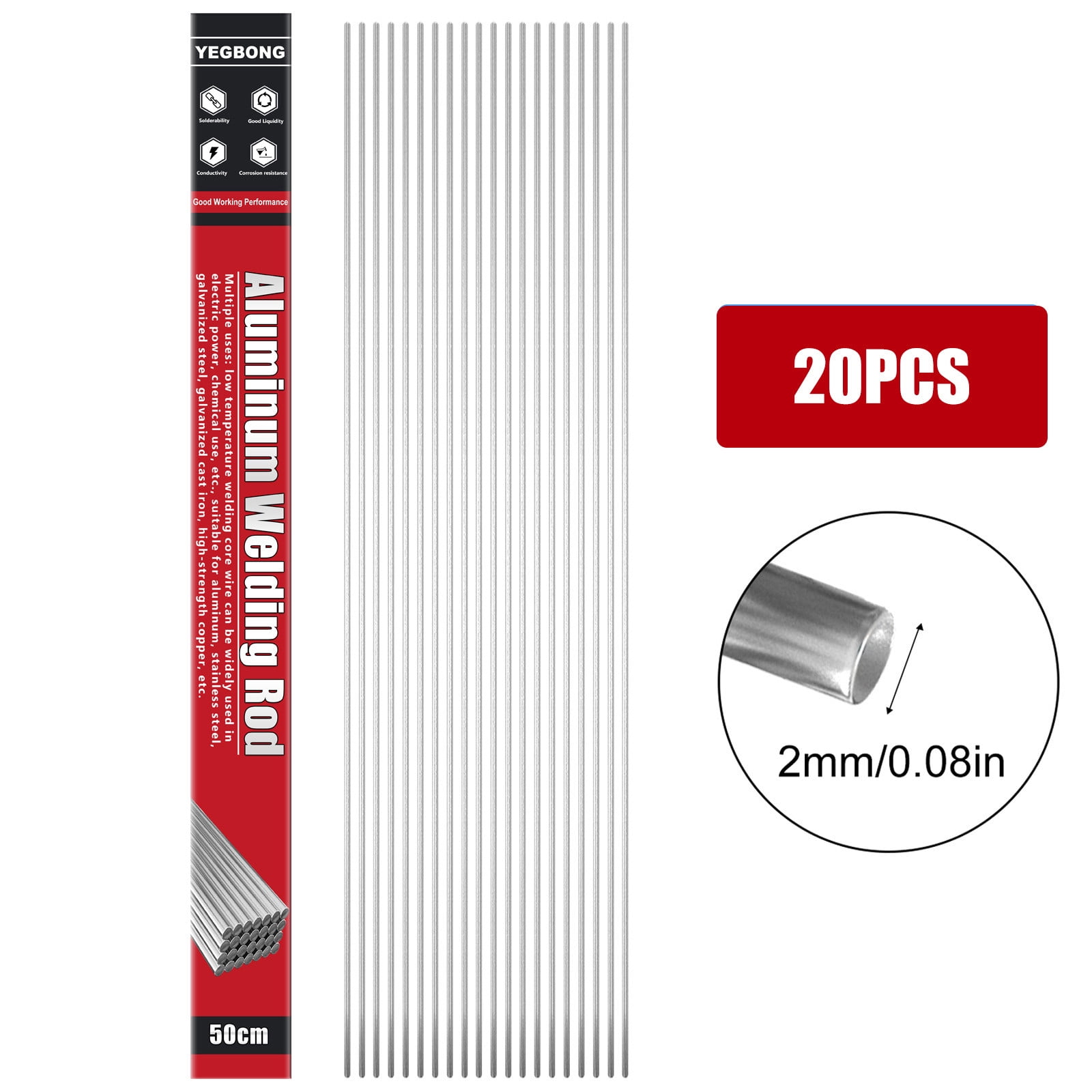 Dadiaei Low Melt Welding Rods for Aluminum,Stainless Steel,Iron - Easy ...