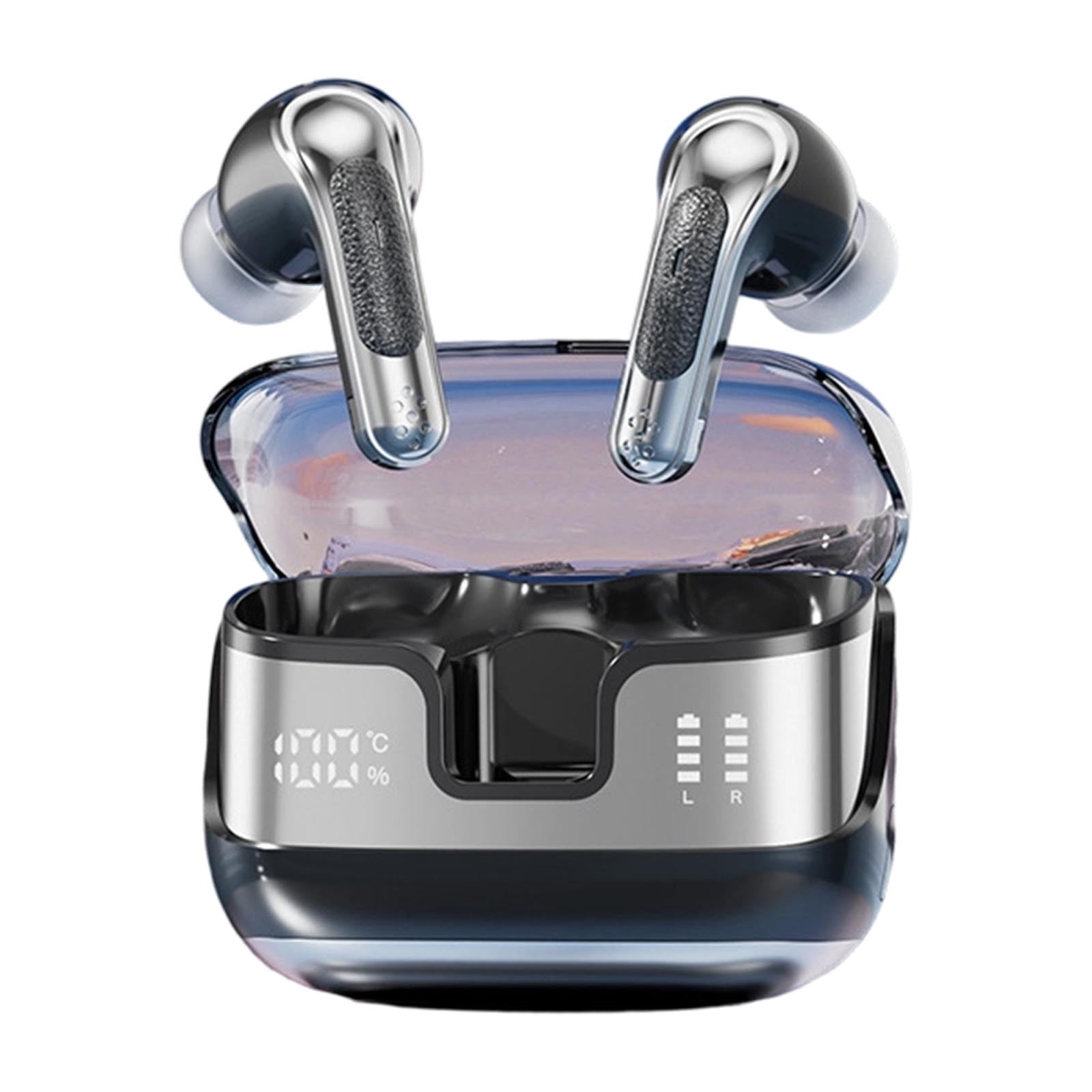 Dadiaei Mini Invisible Bluetooth Earbuds Noise Cancelling with LED ...