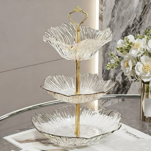 Dadiaei Multi Tier Snack Serving Platter for Coffee Table and Party ...