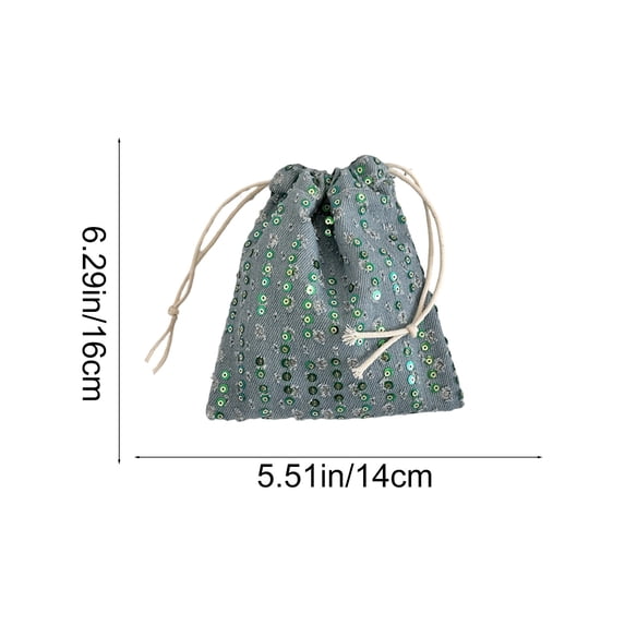 Dadiaei Small Item Storage Bag Polyester Drawstring Dustproof for ...