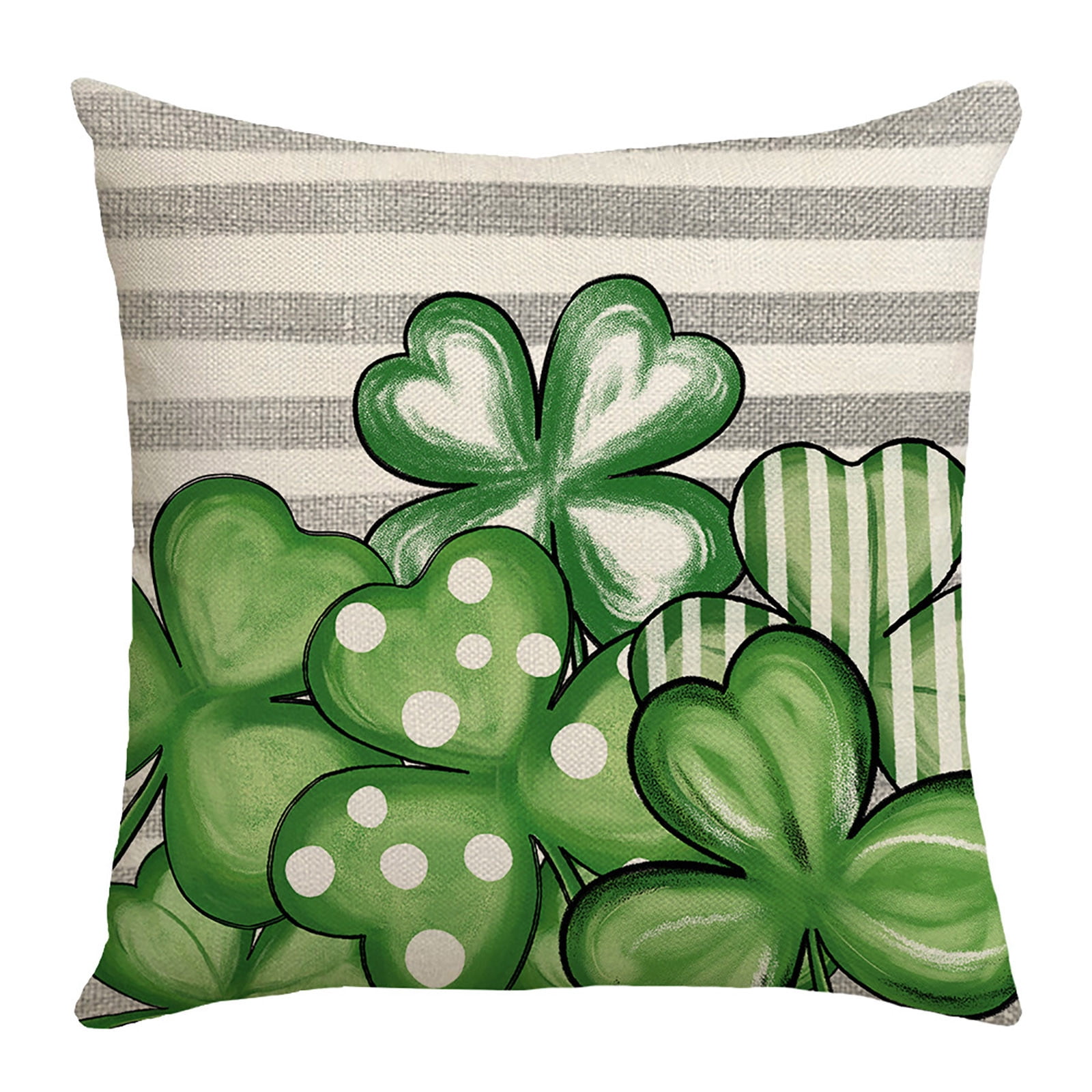 Dadiaei St Patricks Day Decorations Throw Pillow Covers 18x18 St ...