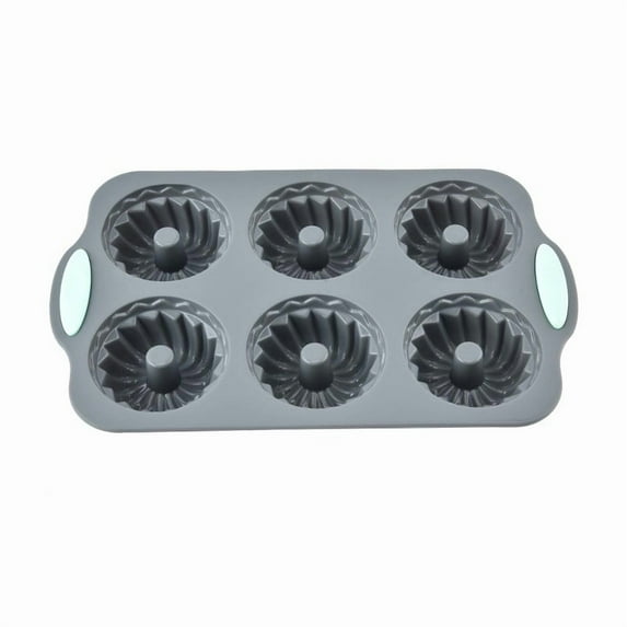 Dadiaei Wreath Silicone Mold 6 Cavity for Ice Cubes Cakes Soap DIY ...