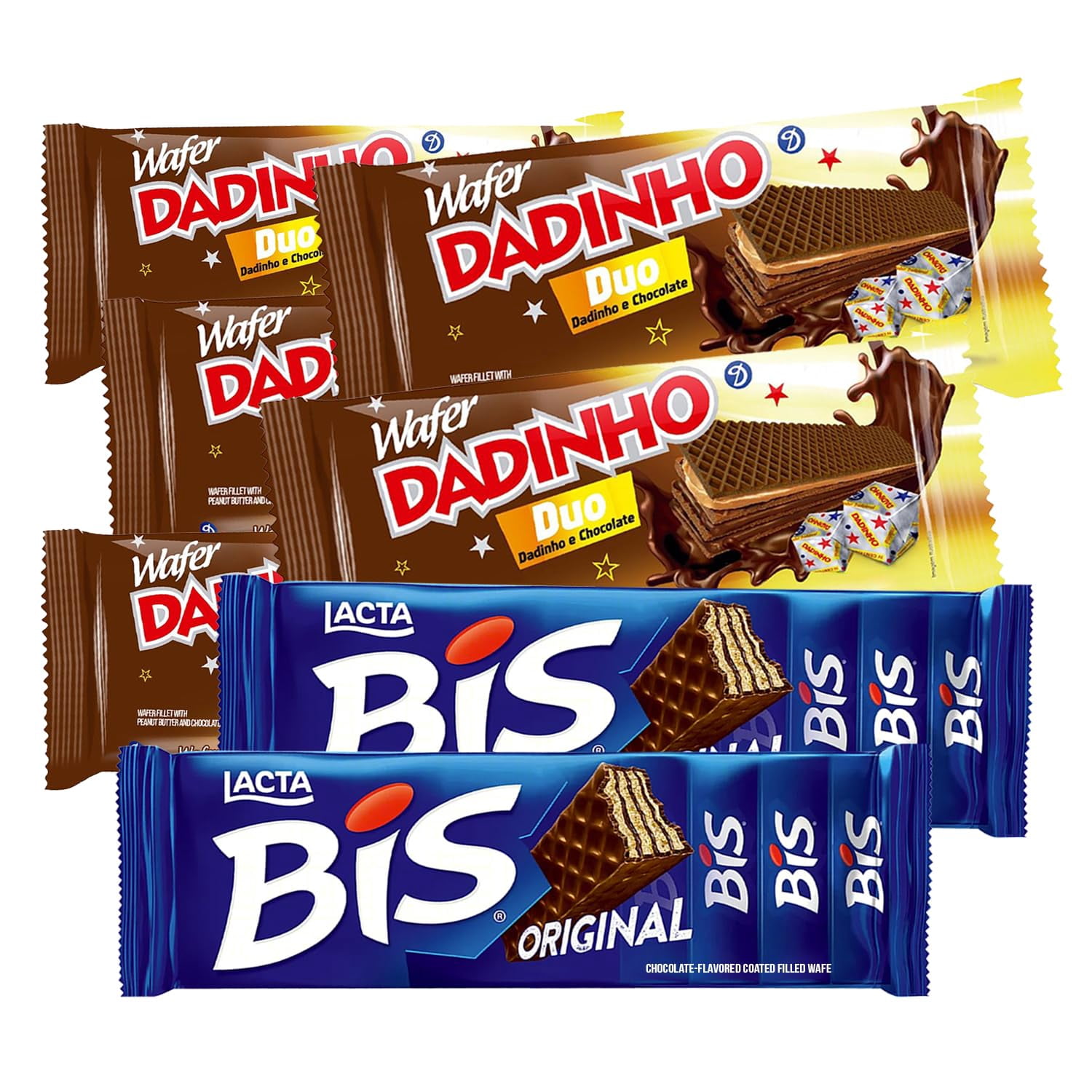 Dadinho Wafer Cookies Bundle MZF22 with Bis | Crispy Wafer Cookies 3.17 ...