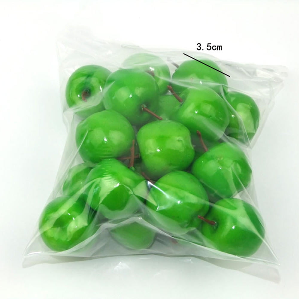 Dadiy 20PCS Mini Artificial Apples Fake Fruit Simulation Lifelike ...
