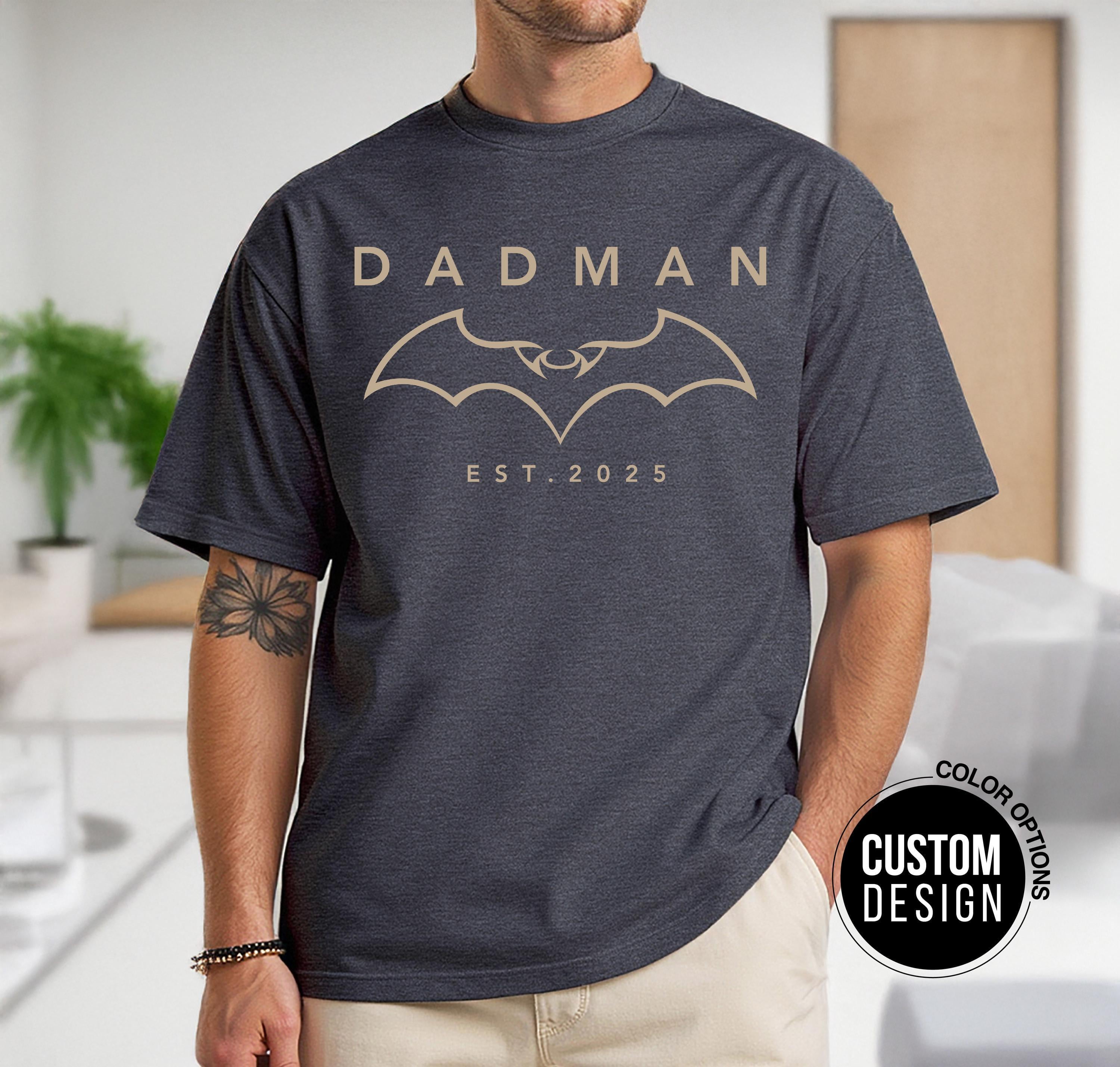 Dadman Est Year Shirt - Bat Dad Father'S Day Tee - Walmart.com