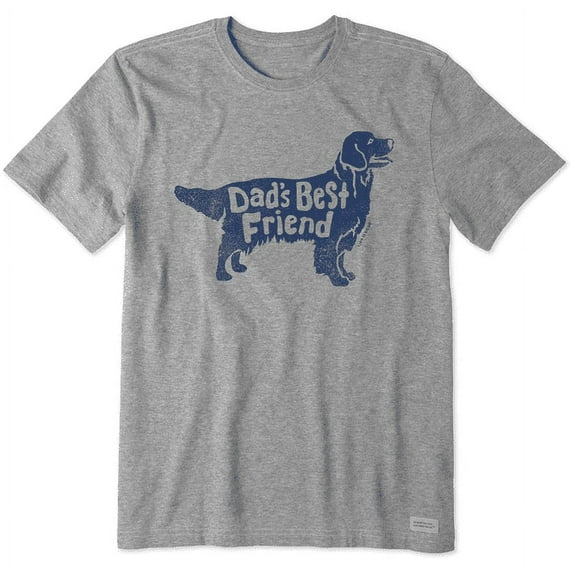 Dads Best Friend Golden Retriever Tee - Walmart.com