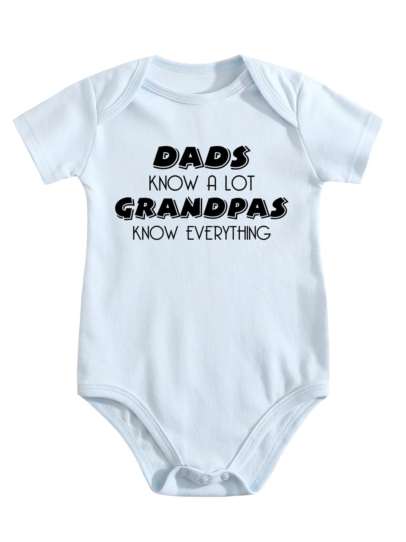 Dads Know A Lot, Grandpas Know Everything Baby Bodysuit Newborn Clothes ...