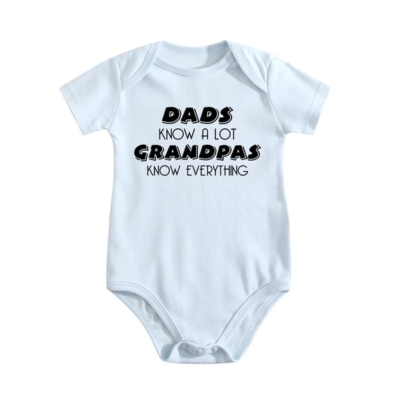 Dads Know A Lot, Grandpas Know Everything Baby Bodysuit Newborn Clothes ...