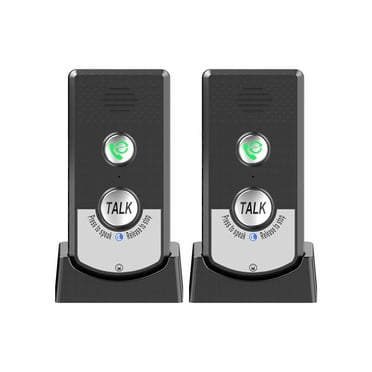 HOSMART Two-Way Wireless Intercom System, 1000ft Range, Indoor Voice Call, Hands-Free, Crystal ...