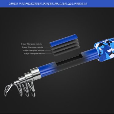 LEO FISHING FISHING Kids Fishing Pole, Telescopic Fishing Rod and Reel ...