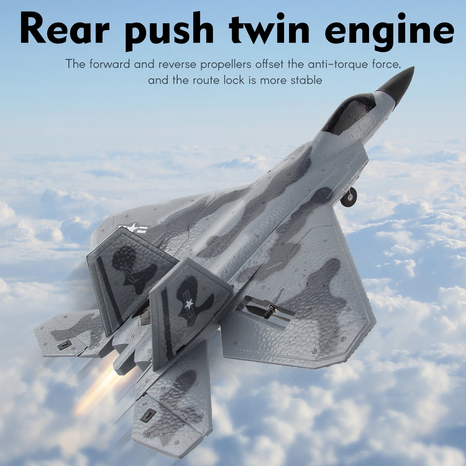 Dadypet RC Airplane,Kids Aircraft Model RC Plane F22 RC Airplane Remote ...