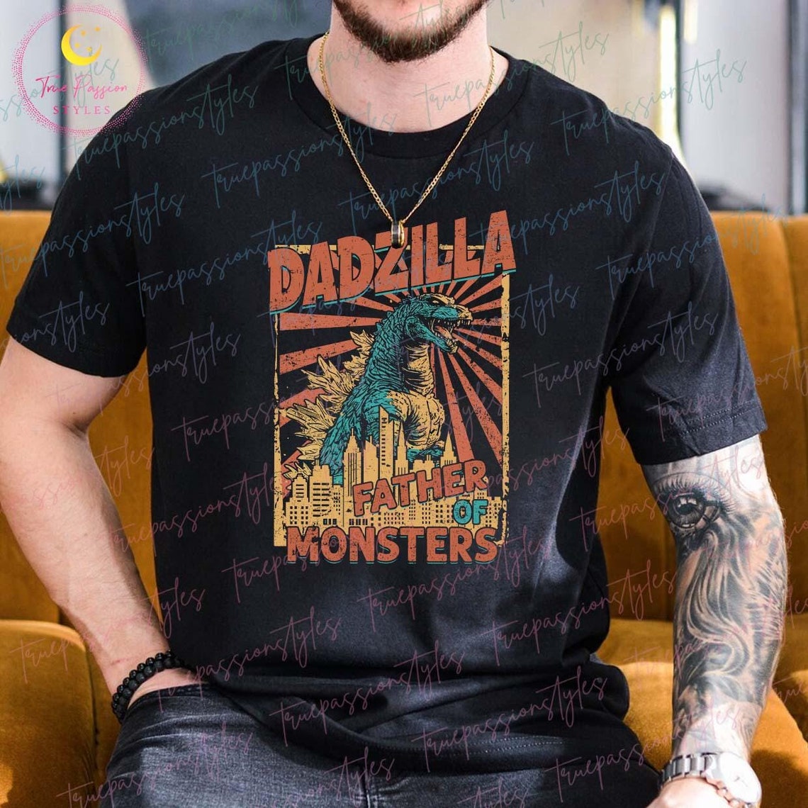 Dadzilla Shirt, Cool Daddy Dinosaur Shirt, Papa Shirt, Dino Father ...