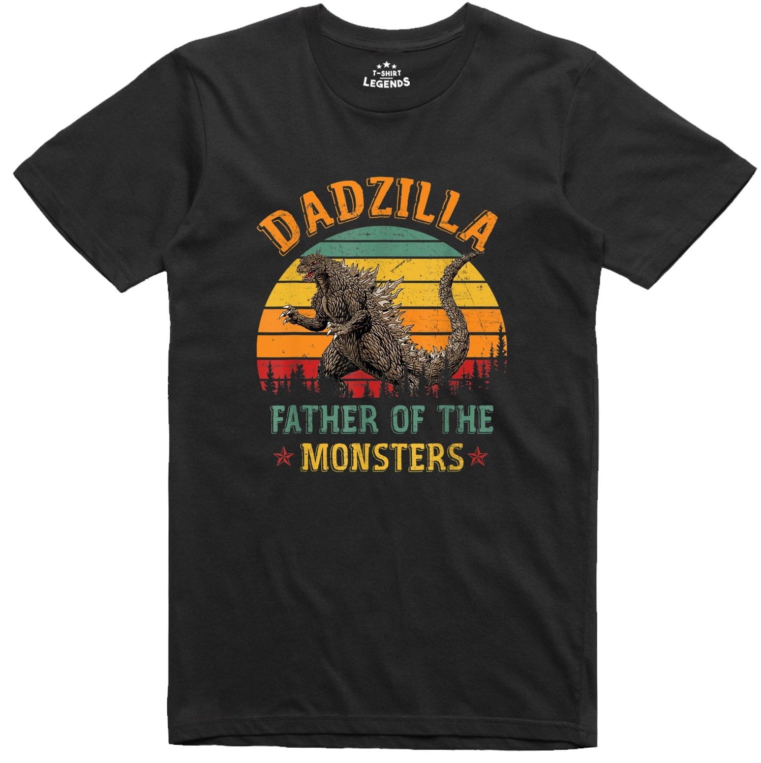 Dadzilla T-Shirt, Funny Father's Day Gift, Monster Dad Tee - Walmart.com