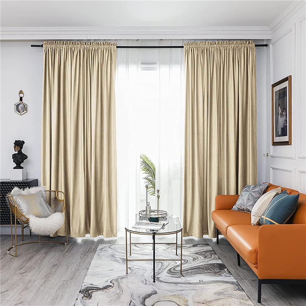 Daeful Blackout Curtain Thermal Insulated Drapes UV Protection Bedroom ...