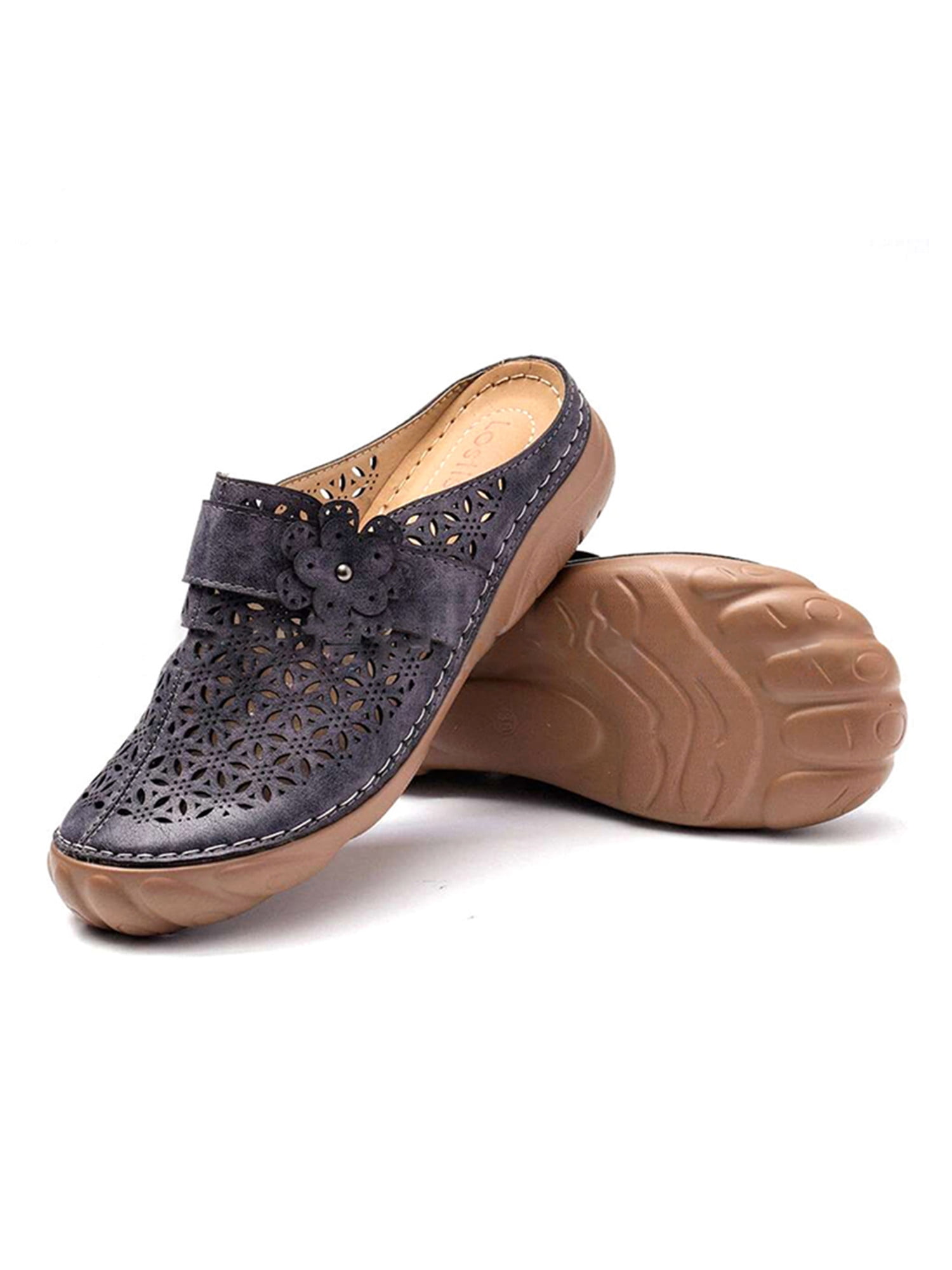 Daeful Clogs for Womens Mule Slippers Summer Casual Walking Dress Shoes ...