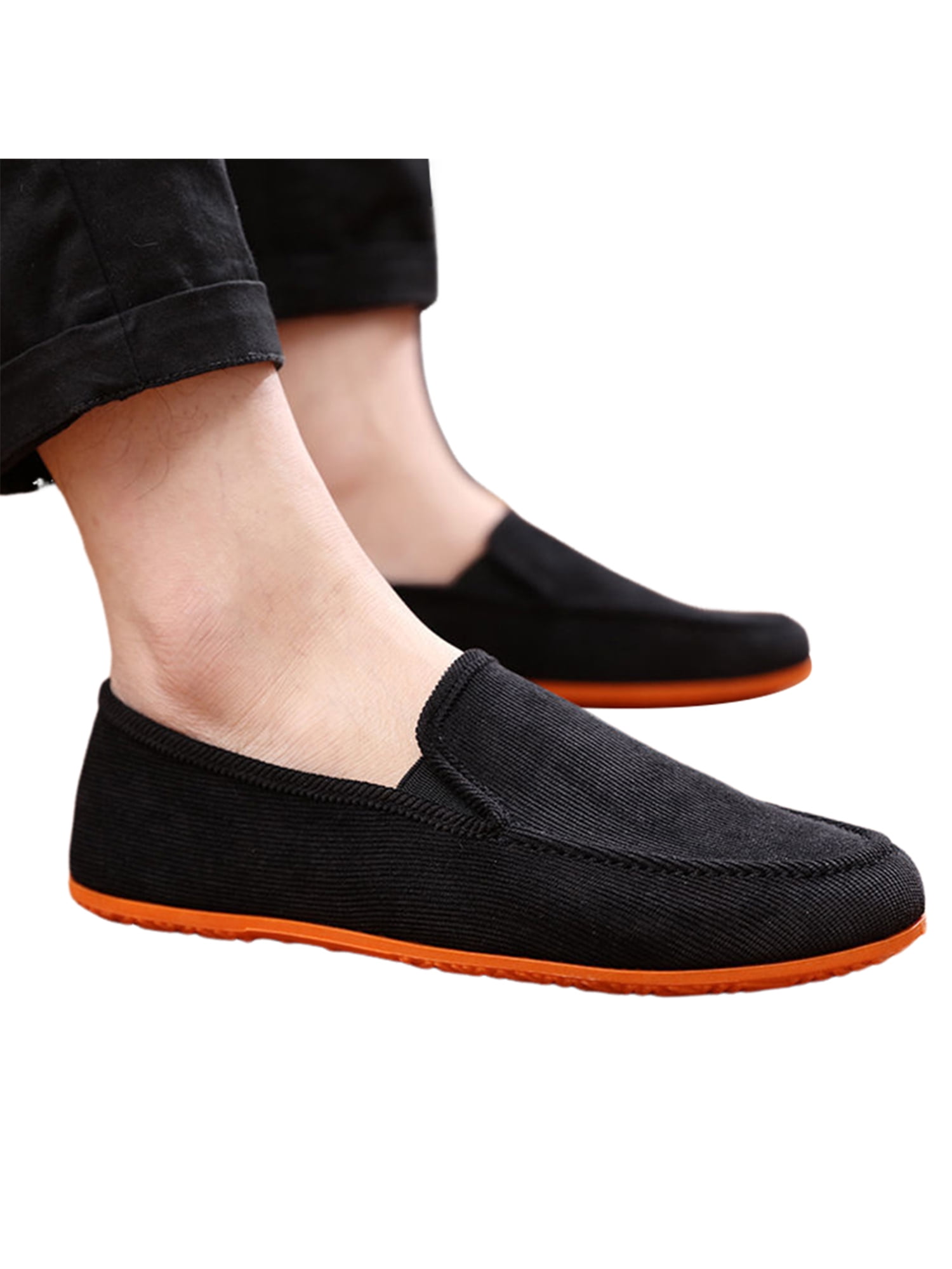 Daeful Mens Casual Walking Shoes Comfort Flats Canvas Loafers ...