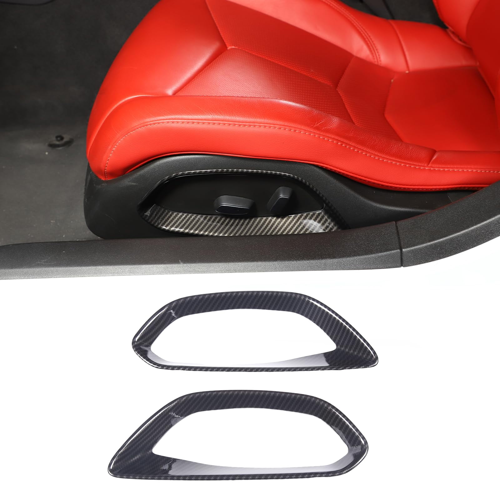 Daeiclru Car Seat Adjustment Button Switch Panel Trim Cover Compatible ...