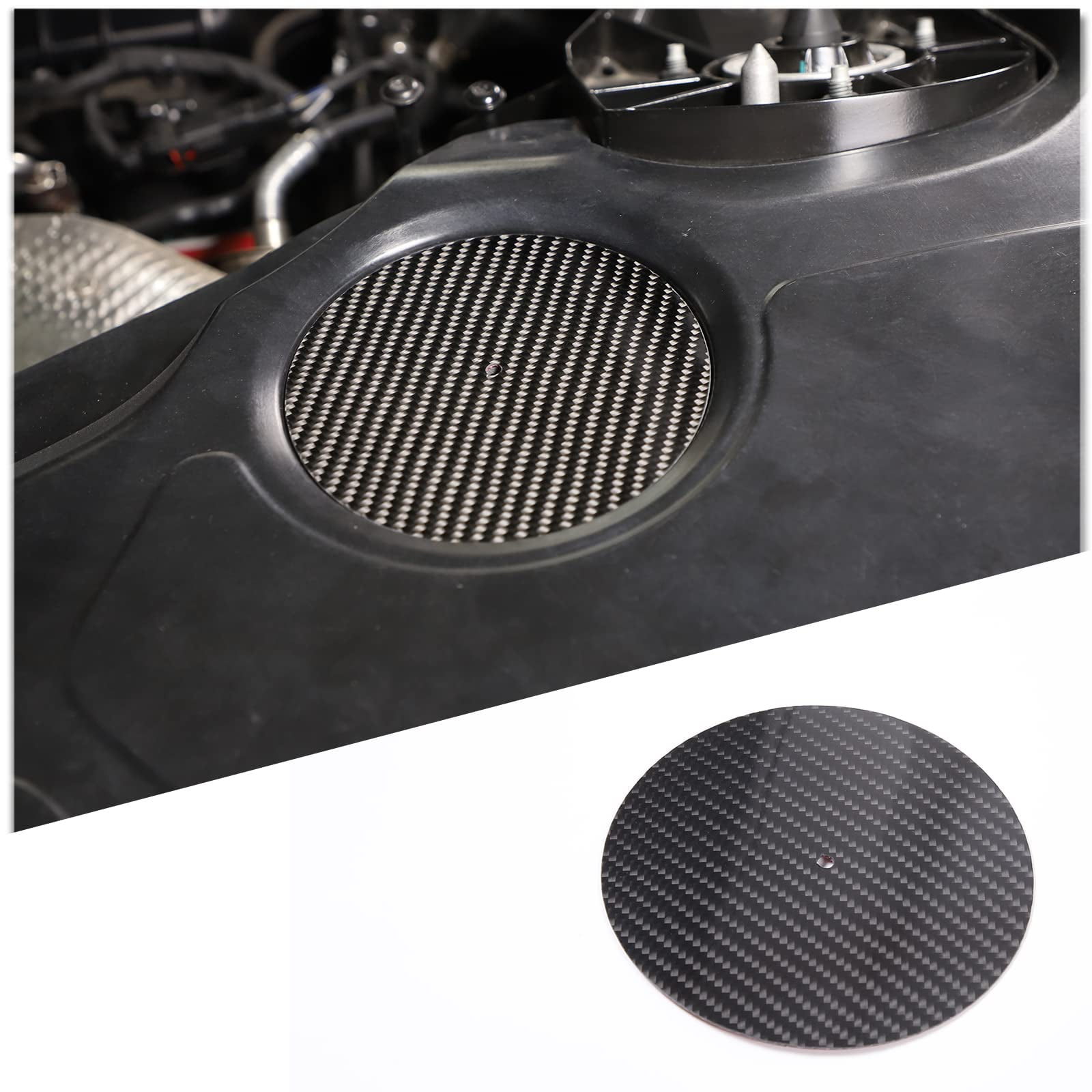 Daeiclru Carbon Fiber Engine Bay Panel Cover Sticker Compatible with ...