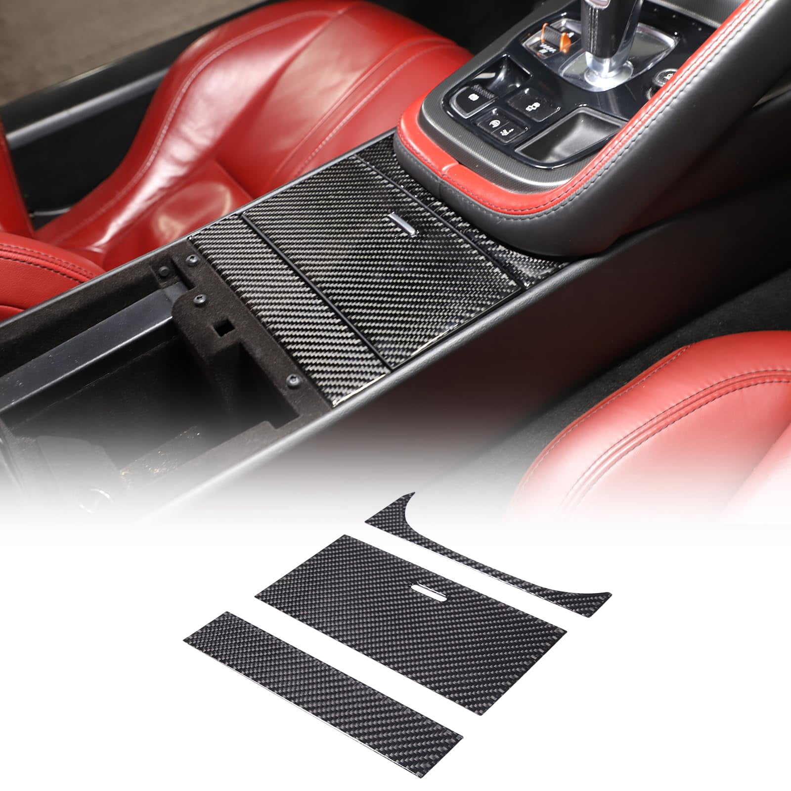 Daeiclru Real Carbon Fiber SSF20 Car Central Control Storage Box Panel ...