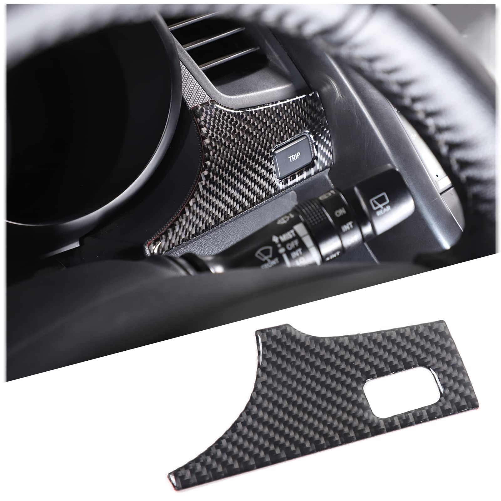 Daeiclru Real Carbon Fiber ZS23 Car Central Control Panel Cover Trim ...