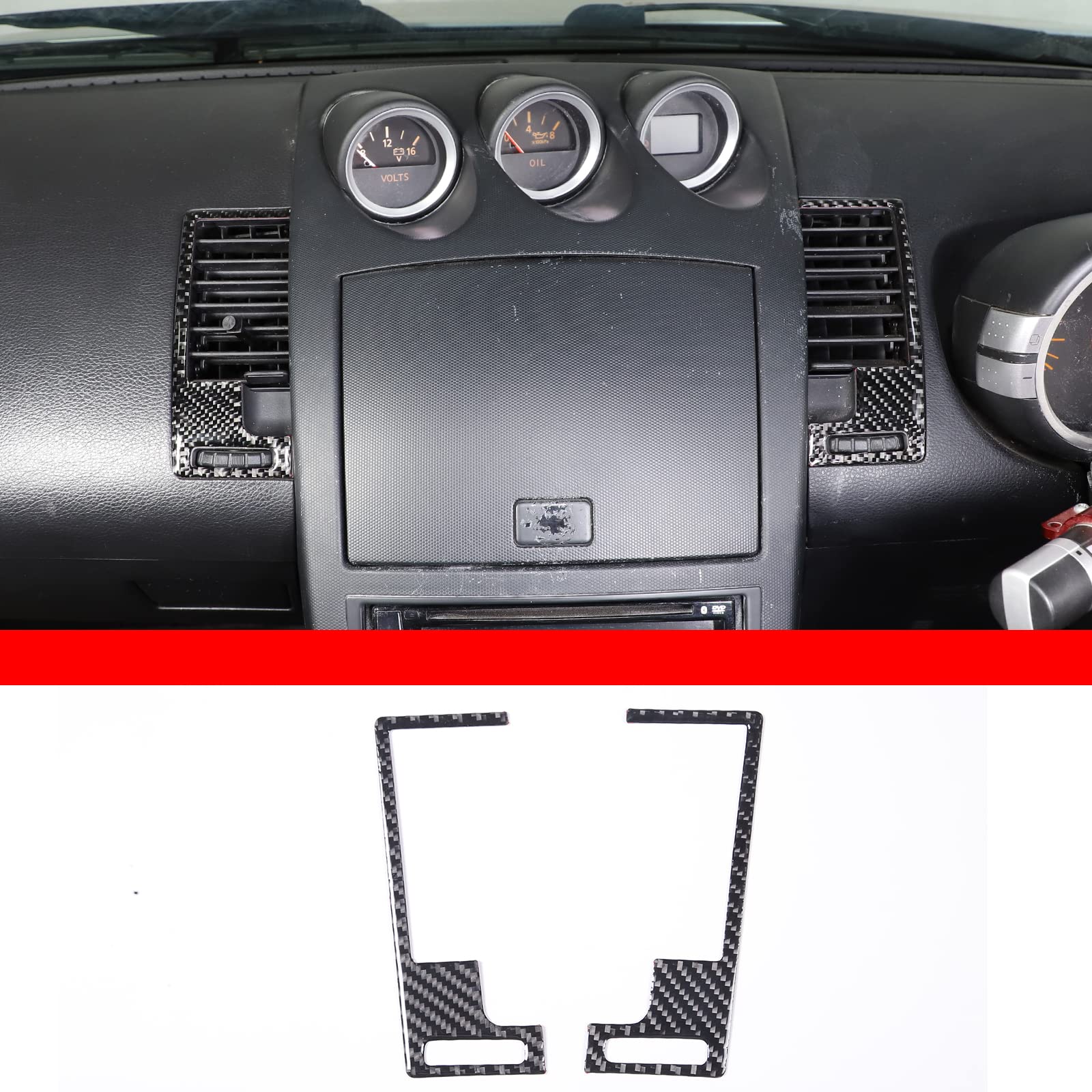 Daeiclru Soft Carbon Fiber DHF10 Center Console Air Outlet Decoration ...