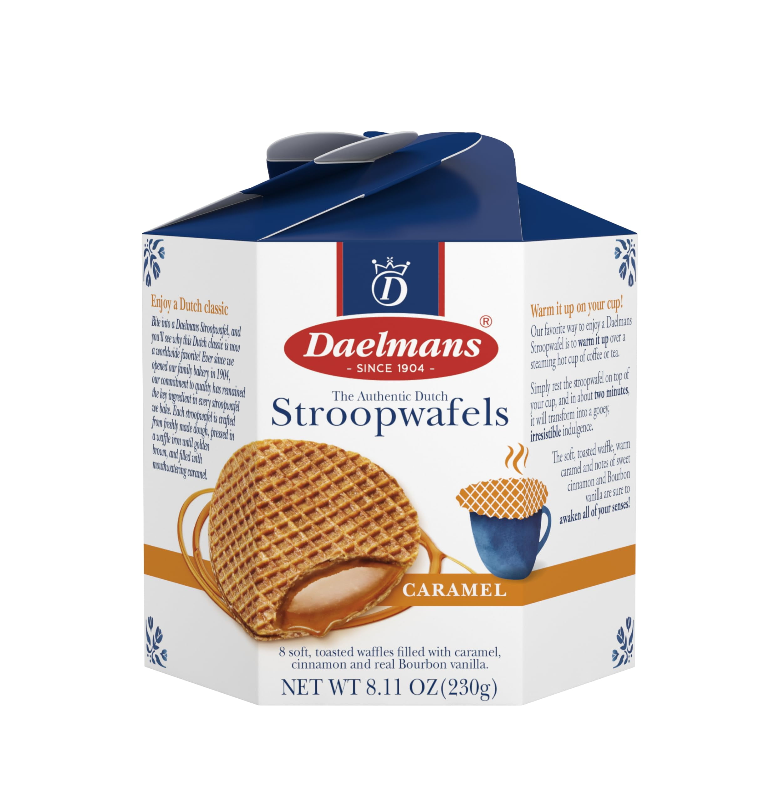 Daelmans Caramel Stroopwafels - KEF16 Waffle Cookies, Sweet Snack for ...