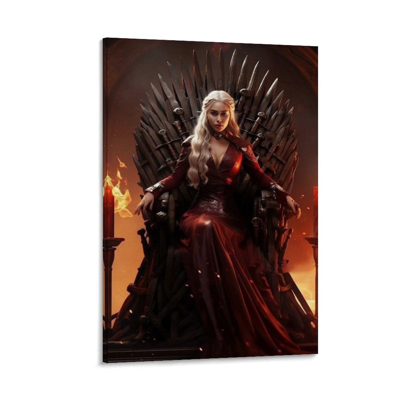 Daenerys Targaryen Poster Canvas Wall Art Living Room Posters for ...