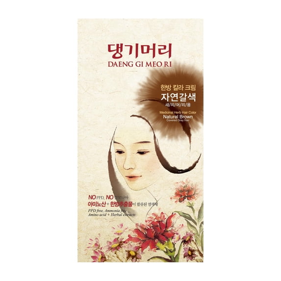 Daeng Gi Meo Ri Herbal Cream Hair Dye, Natural Brown, 60g - Walmart.com