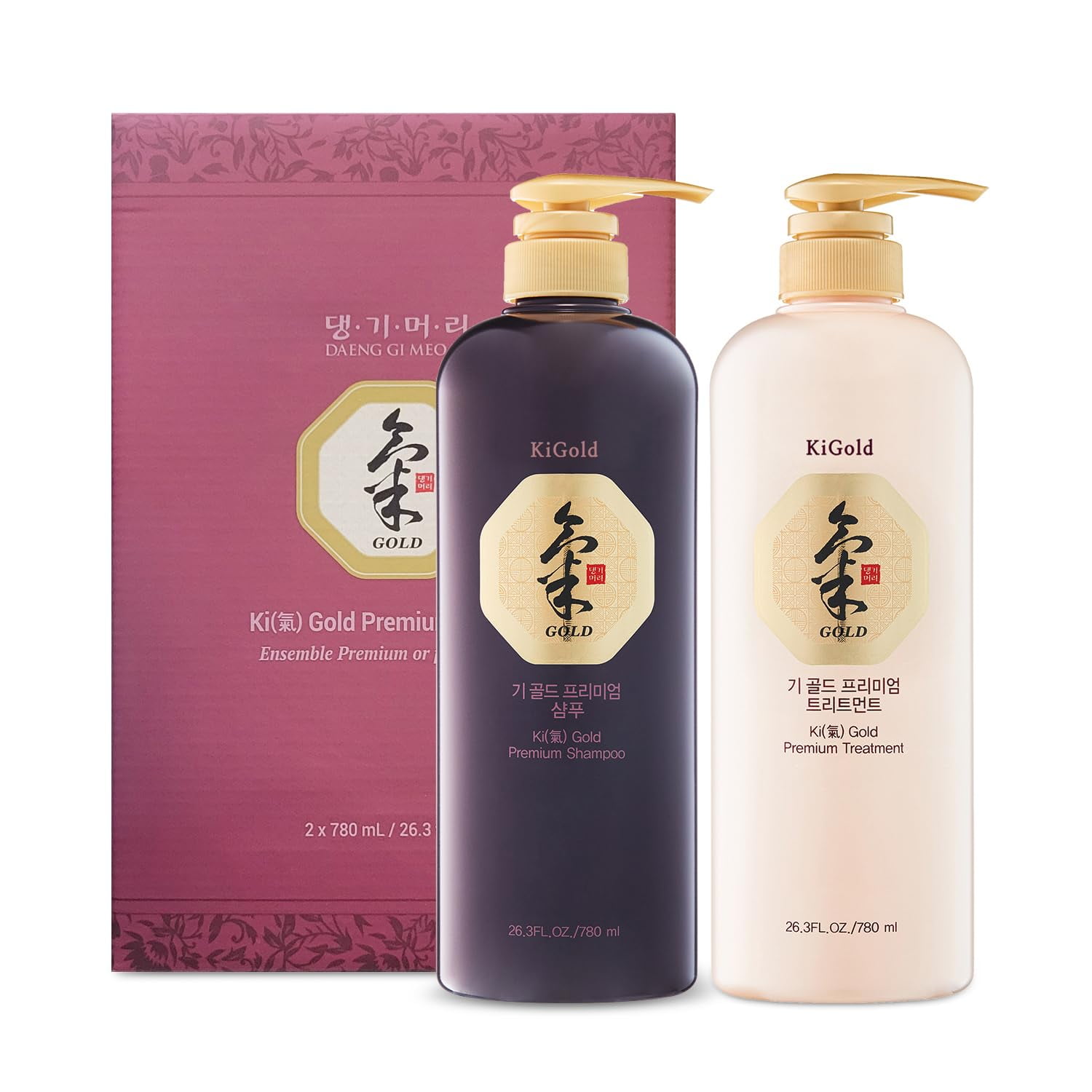 Daeng Gi Meo Ri - Ki Gold Premium Shampoo and Treatment Set, Promotes ...