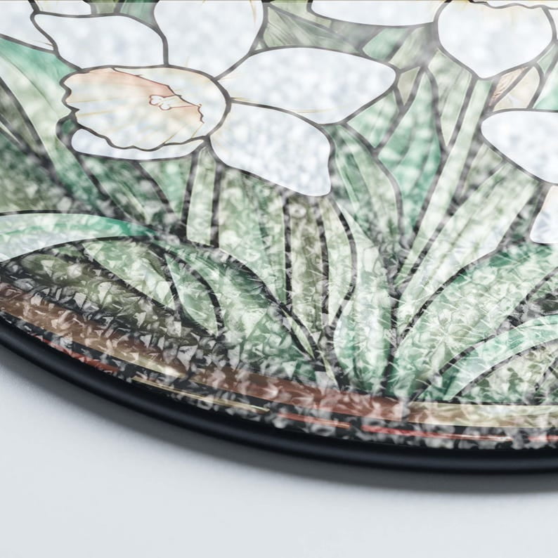 Daff.odil Glass Suncatcher, Daff.odil March Birth Month Flower Window ...