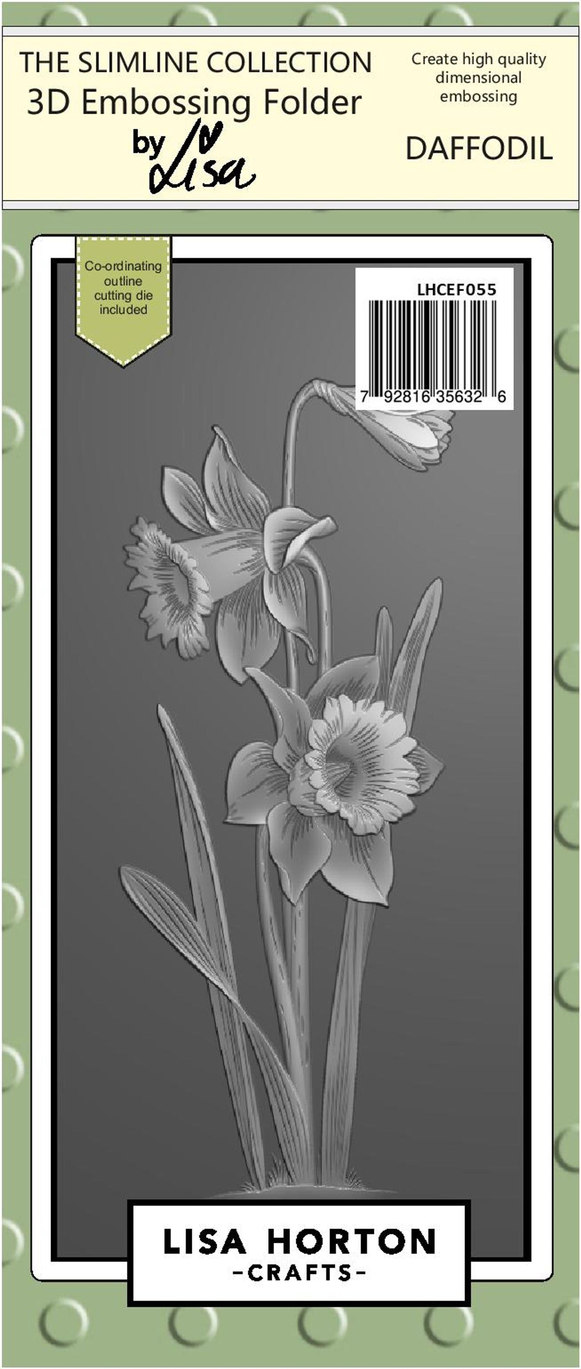 Daffodil 3D Slimline Embossing Folder With Cutting Die - Walmart.com