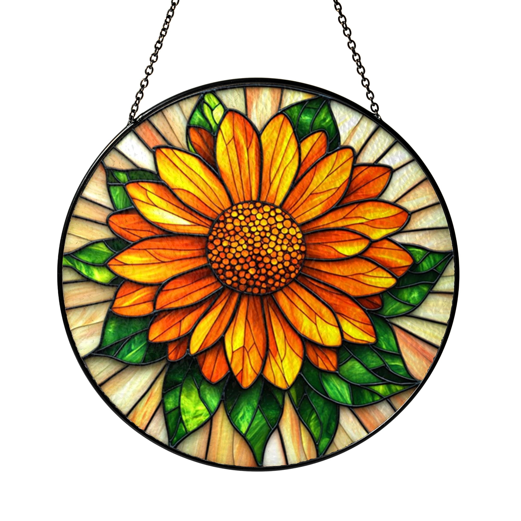 Daffodil Blossom Window Suncatcher – Stained Glass Style Decor ...