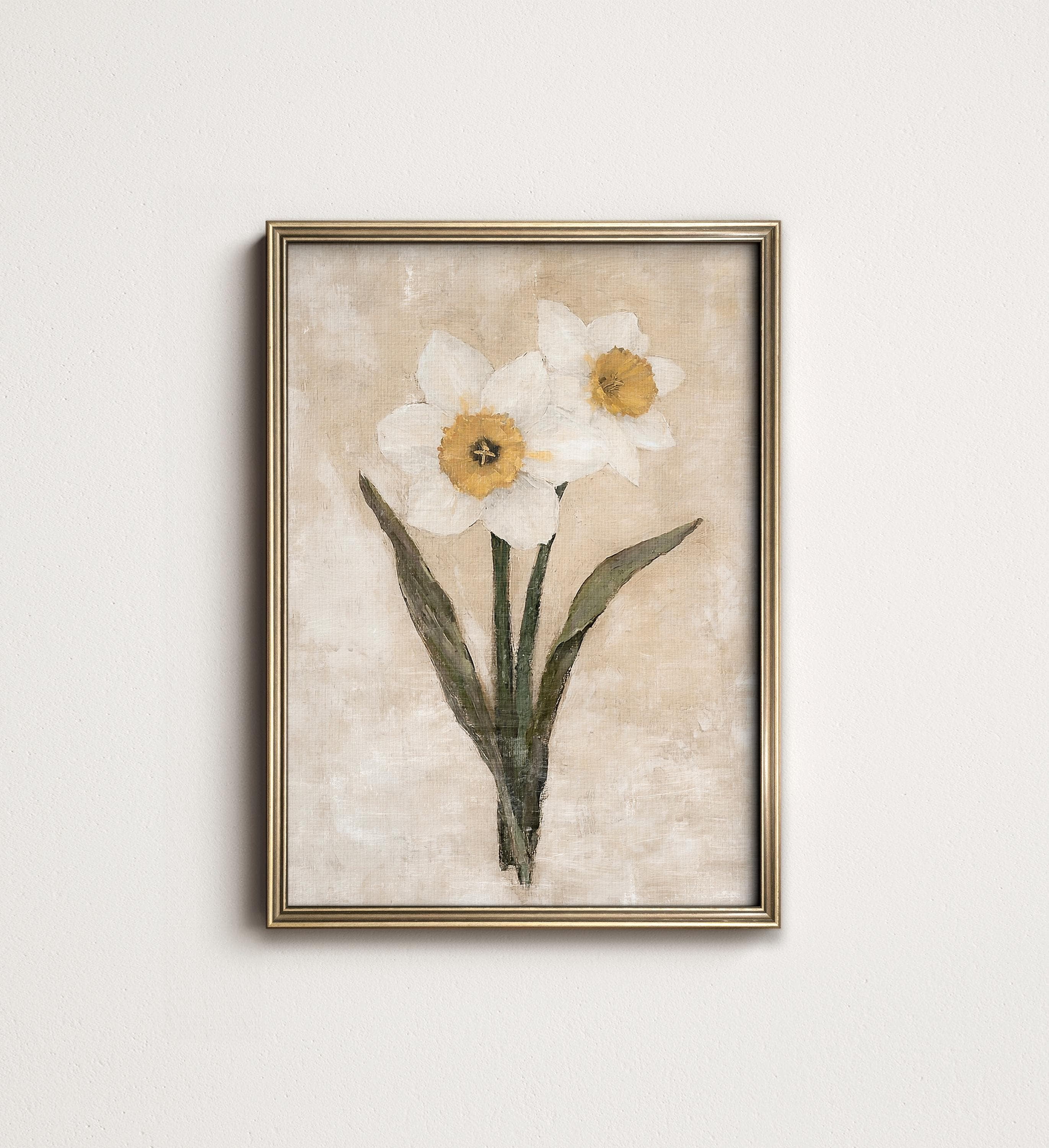 Daffodil Botanical Art Print: Cottage Kitchen Decor (Printable ) 9-59 ...