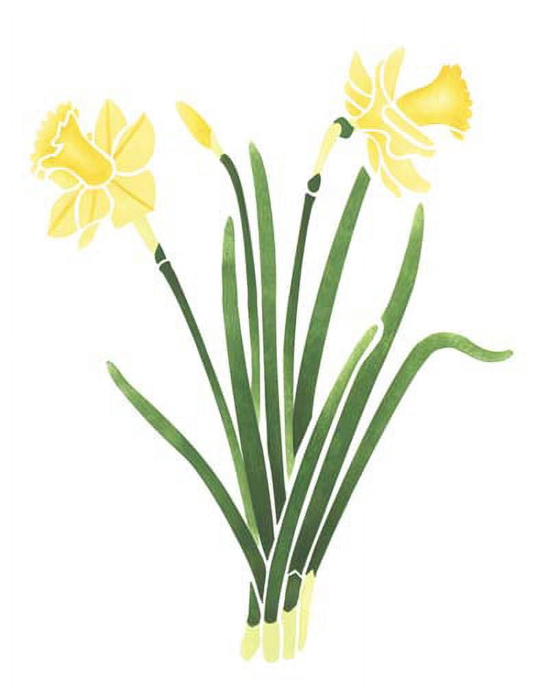 Daffodil Stencil Designs