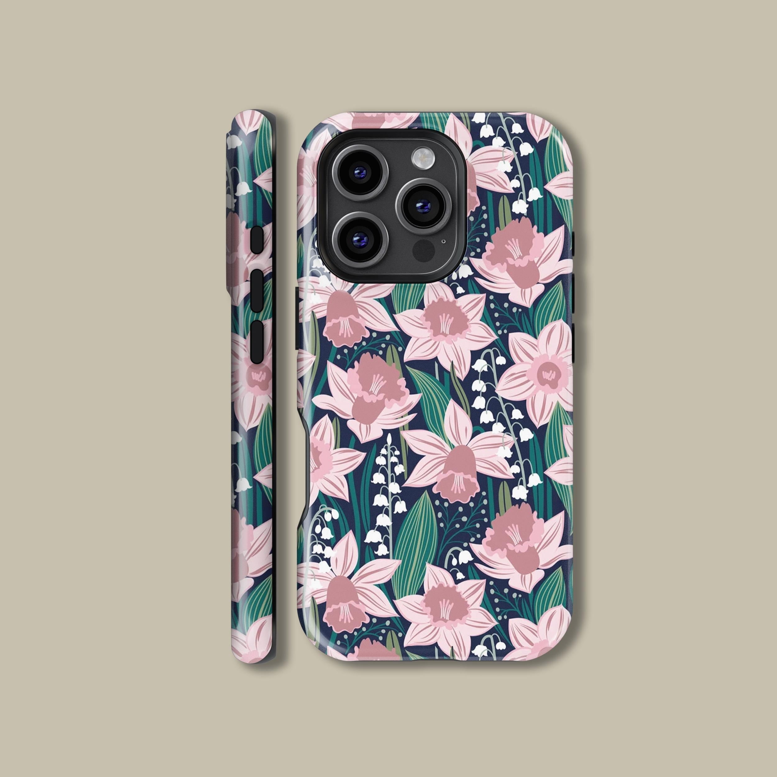 Daffodil Lily of the Valley Floral Case for iPhone Samsung - Walmart.com