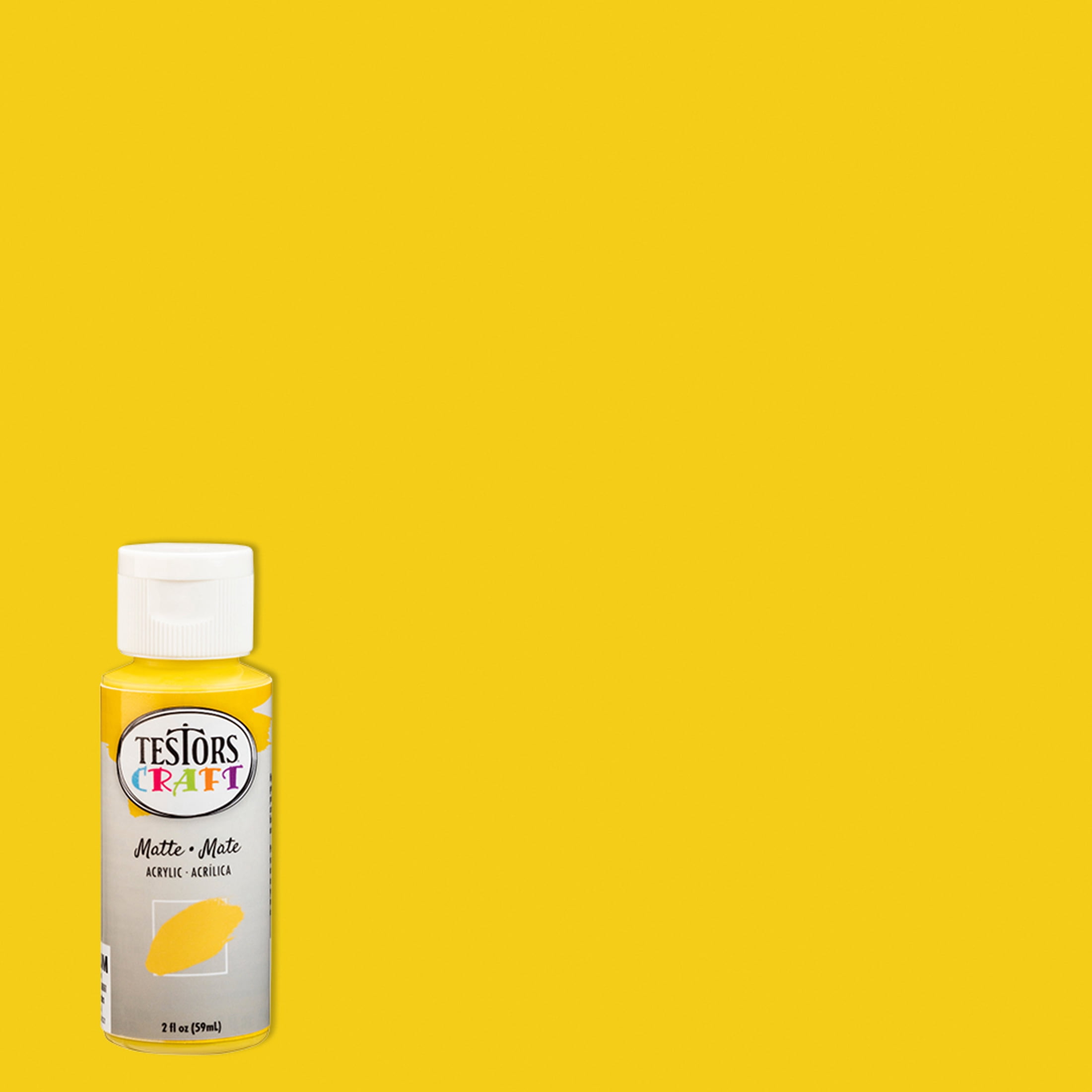 Daffodil, Rust-Oleum Testors Craft Matte Acrylic Paint- 316253, 2 oz ...