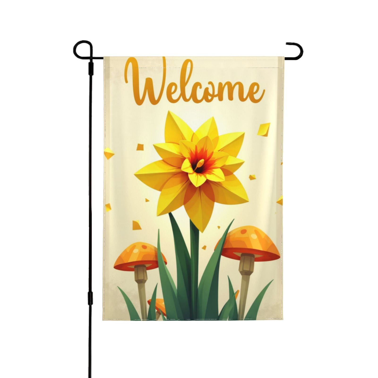 Daffodil Welcome Spring Watercolor Flowers Garden Flag, Summer House ...