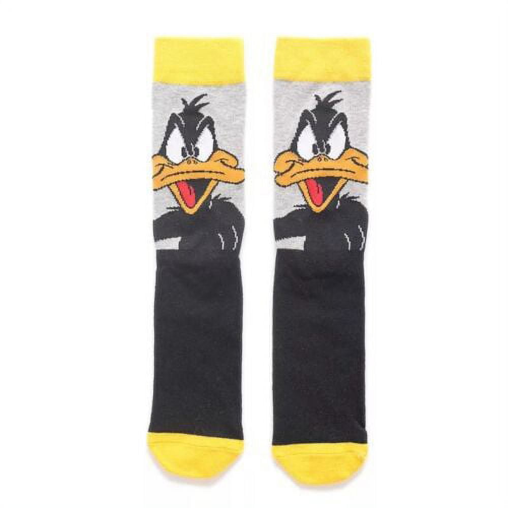 Daffy Duck Cartoon Socks, Fun Novelty Mens/Womens Crew Character Socks ...