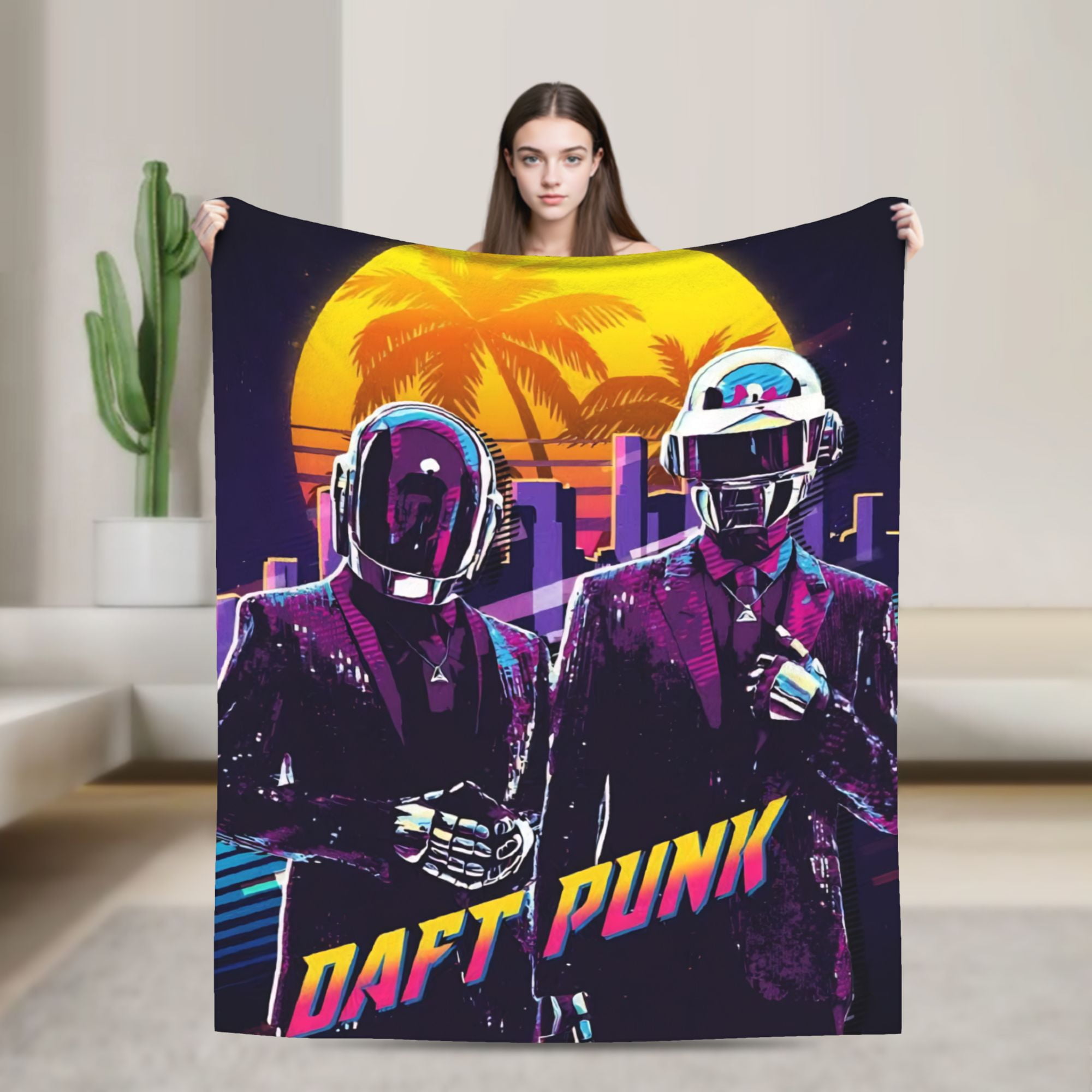 Daft Punk Electronic Band Blanket Soft Novelty Plush Throw Blanket For ...
